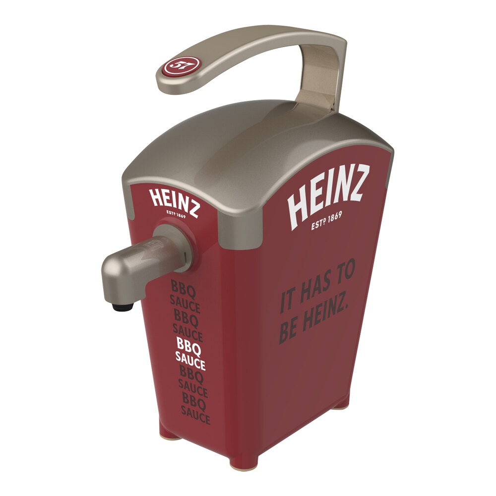 Heinz Keystone 1.5 Gallon Brown Plastic Countertop Barbeque Pump Dispenser