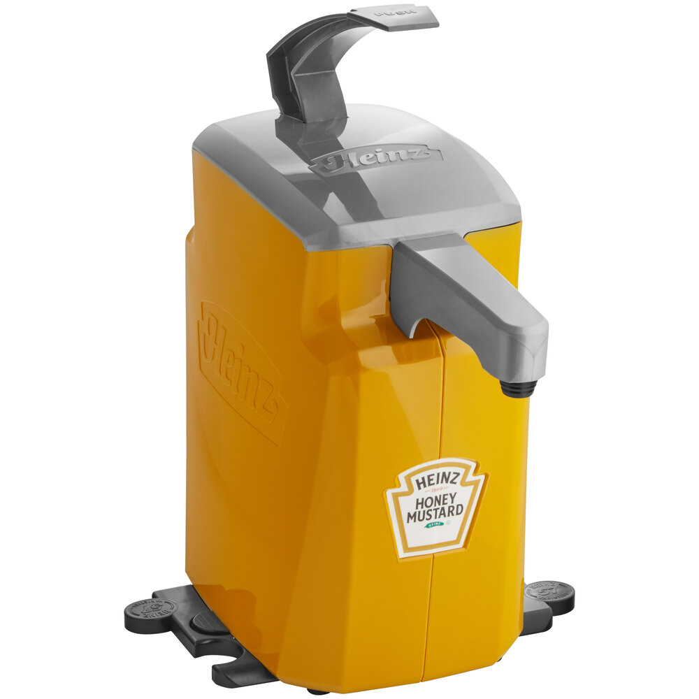 Heinz Keystone 1.5 Gallon Gold Plastic Honey Mustard Pump Dispenser