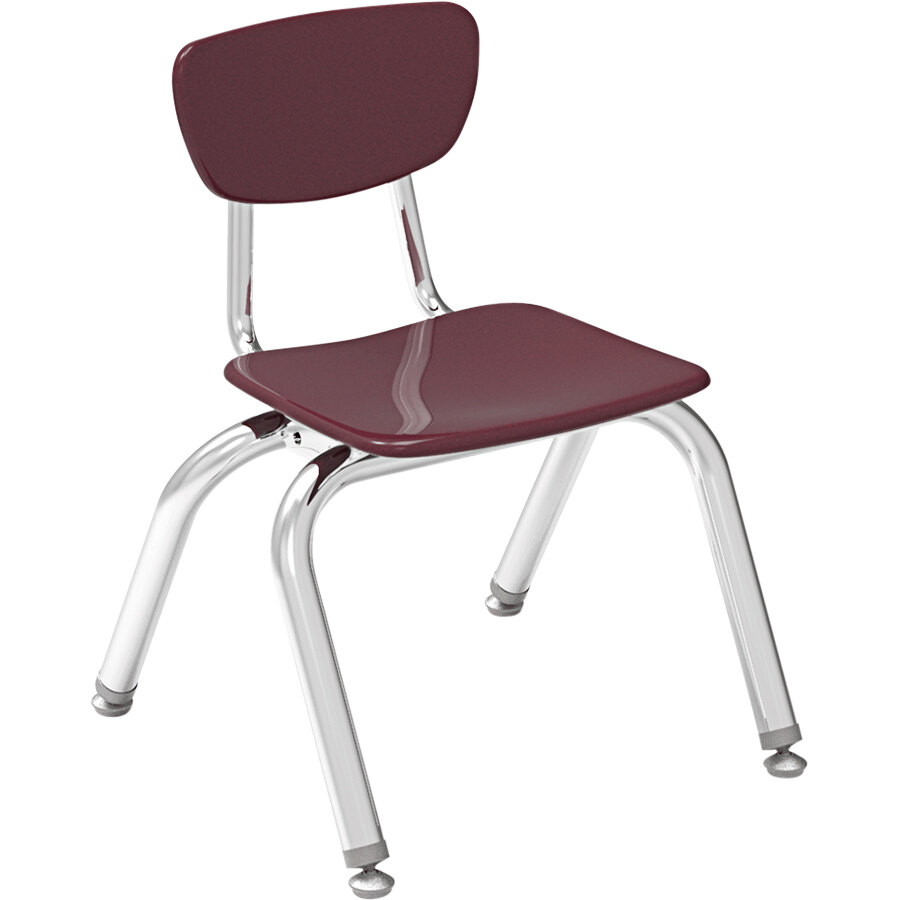 Virco 3000 Series Preschool to First Grade Wine Classroom Chair with ...