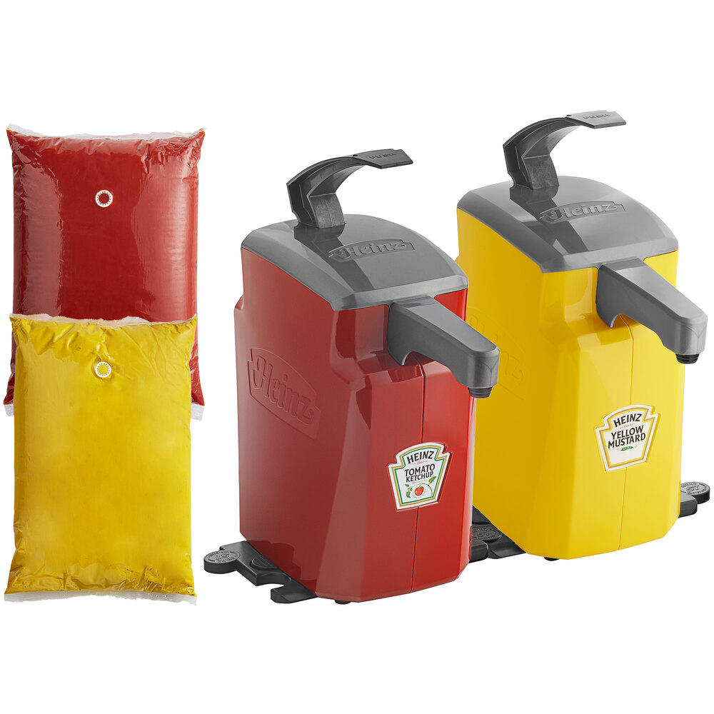 Heinz Keystone 1.5 Gallon Red and Yellow Plastic Countertop Pump ...