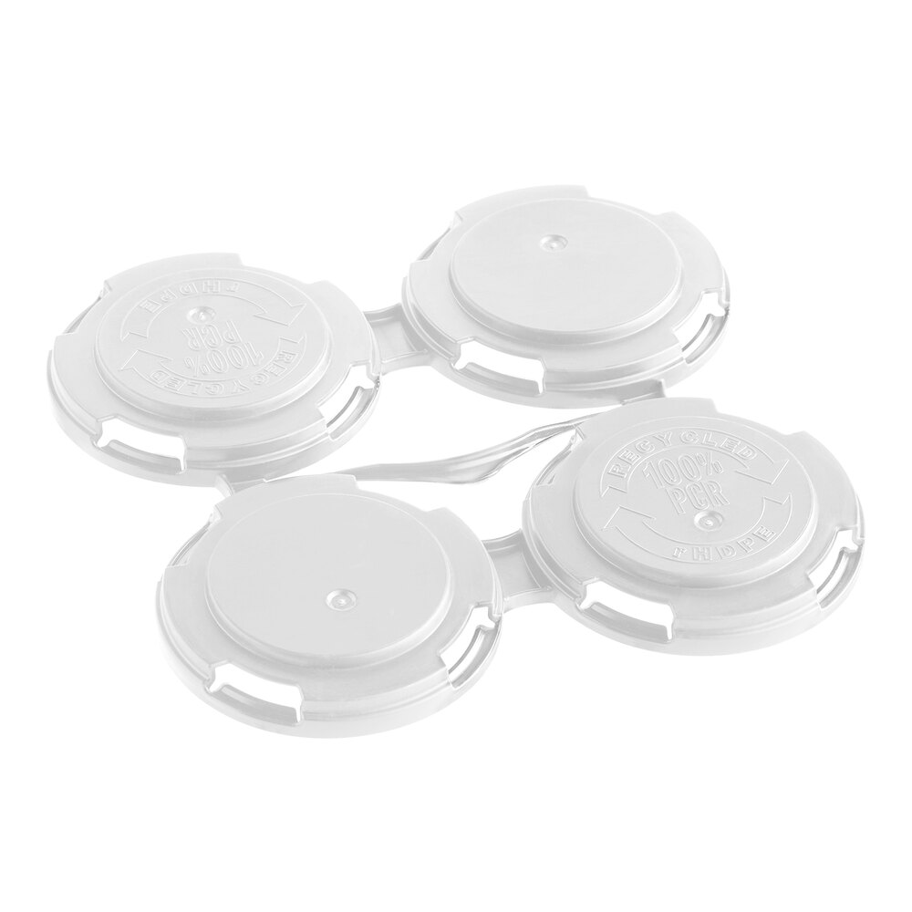 PakTech White Plastic 4-Pack Can Carrier - 788/Case