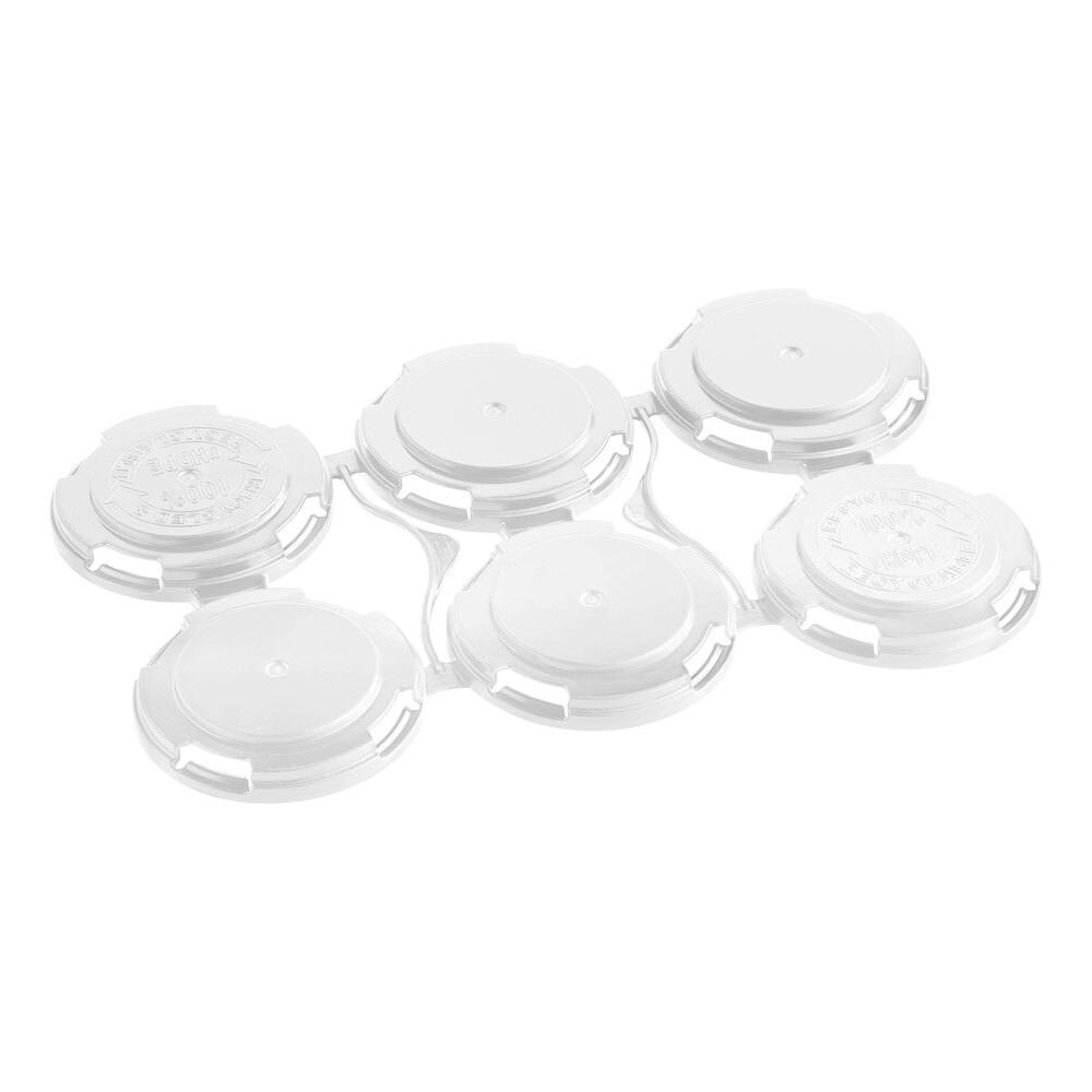 PakTech White Plastic 6-Pack Can Carrier - 510/Case