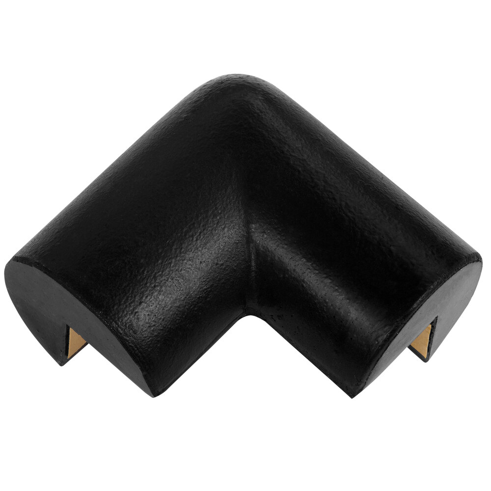 Ideal Warehouse Knuffi 2" x 2" x 2" Black 2D Type A Protective Corner ...