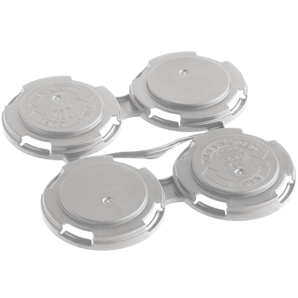 PakTech Silver Plastic 4-Pack Can Carrier - 788/Case