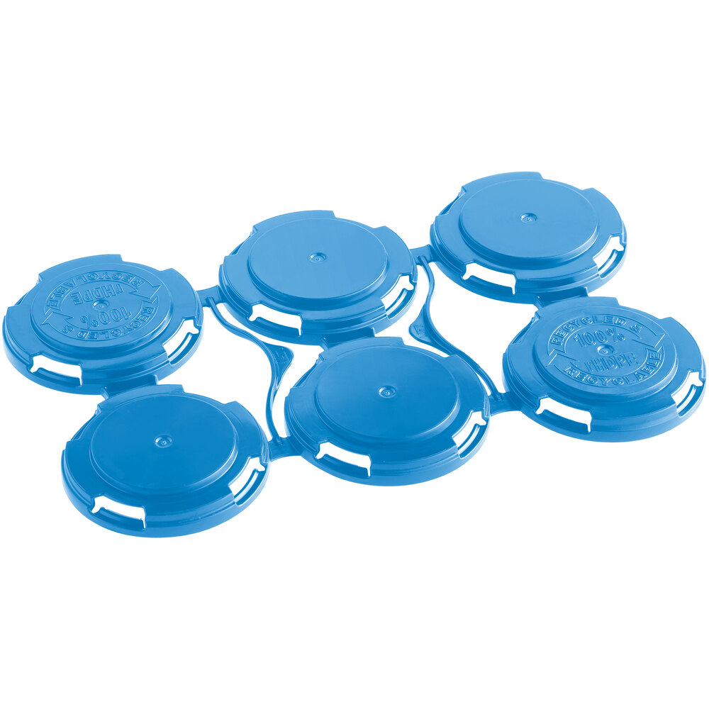 PakTech Powder Blue Plastic 6-Pack Can Carrier - 510/Case