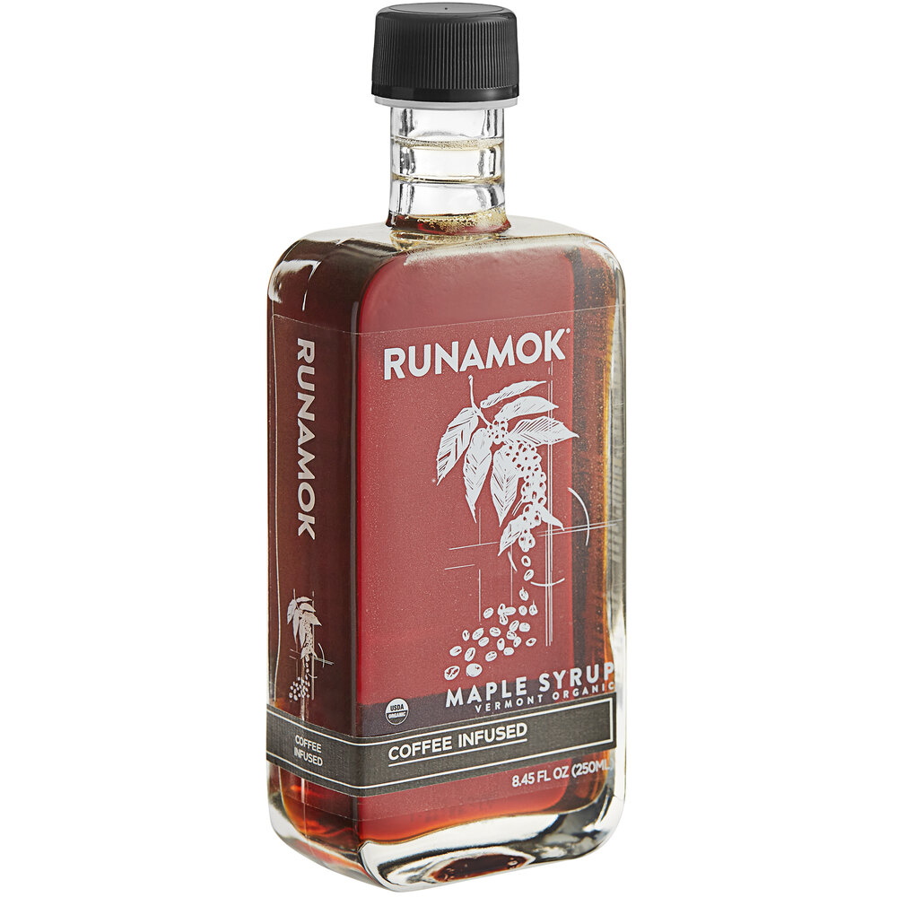 Runamok Grade A Dark Coffee-Infused Maple Syrup 8.45 fl. oz. (250mL ...