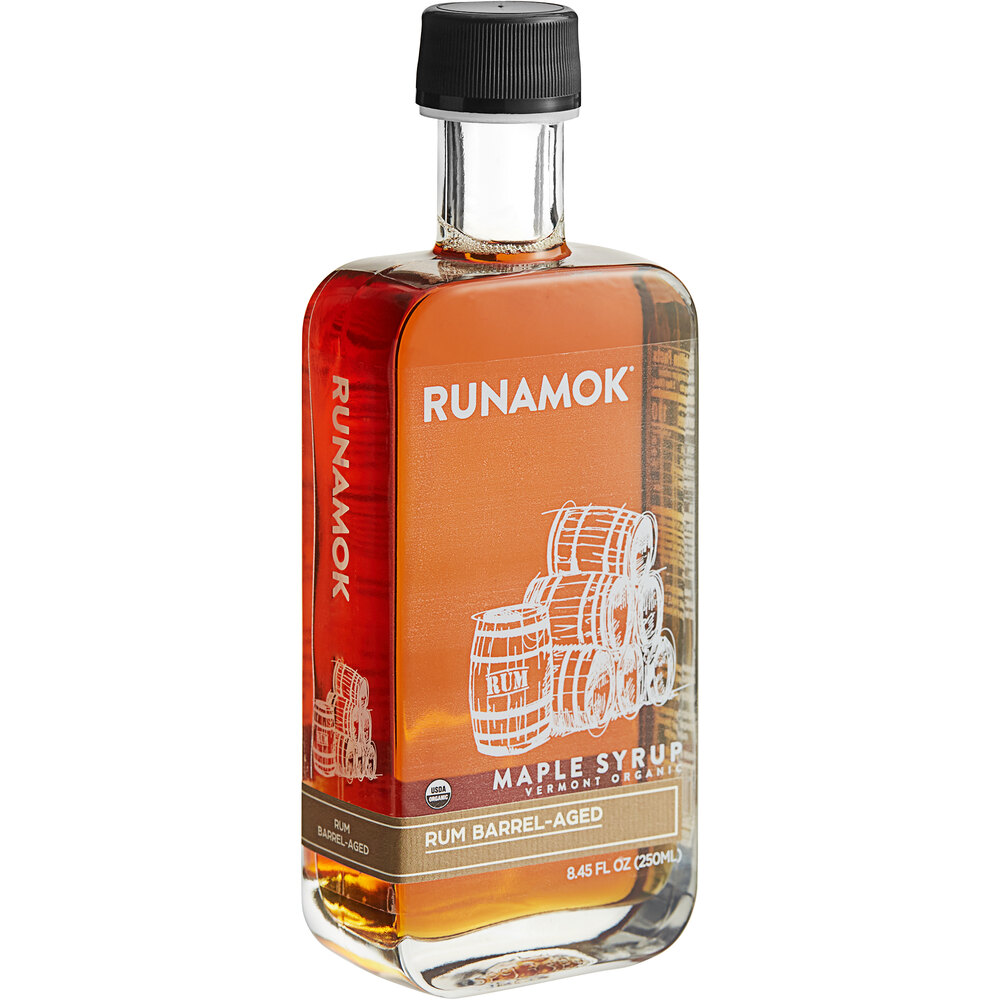 Runamok Grade A Amber Rum Barrel-Aged Maple Syrup 8.45 fl. oz. (250mL)