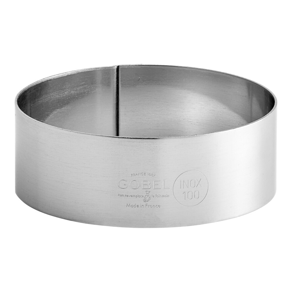 Gobel 4" x 1 3/8" Stainless Steel Custard Ring 865104