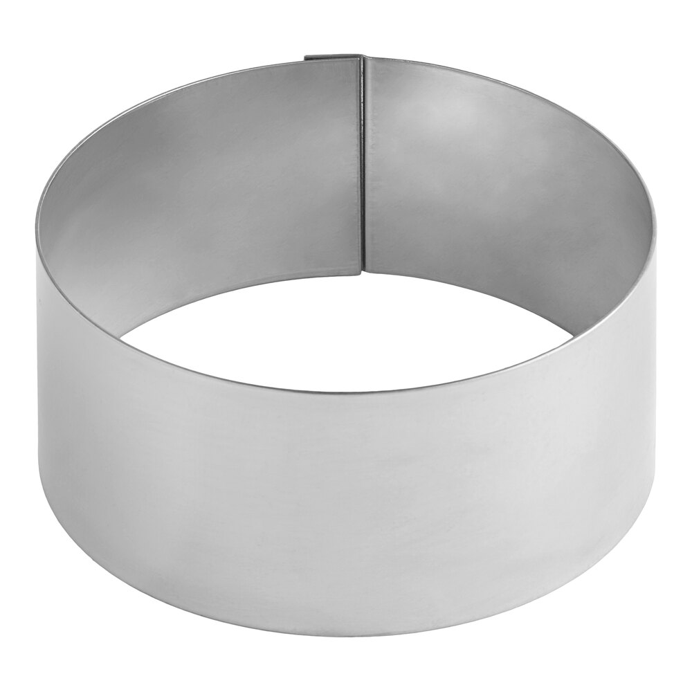 Gobel 4" Round Stainless Steel Mousse Ring 865012