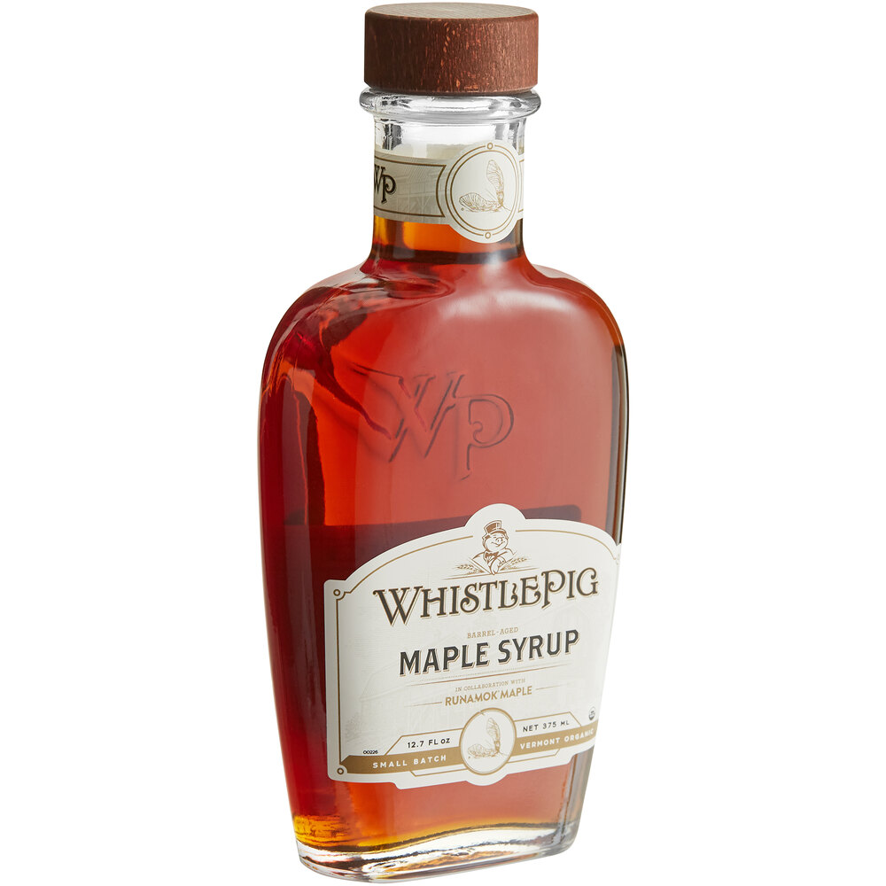 Runamok WhistlePig Grade A Amber Rye Whiskey Barrel-Aged Maple Syrup 12 ...