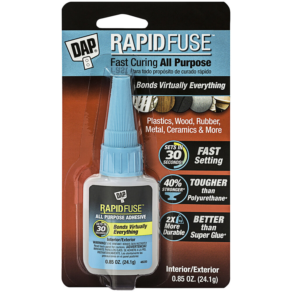 DAP RapidFuse .85 oz. Clear Fast Curing All Purpose Adhesive 70798 00155