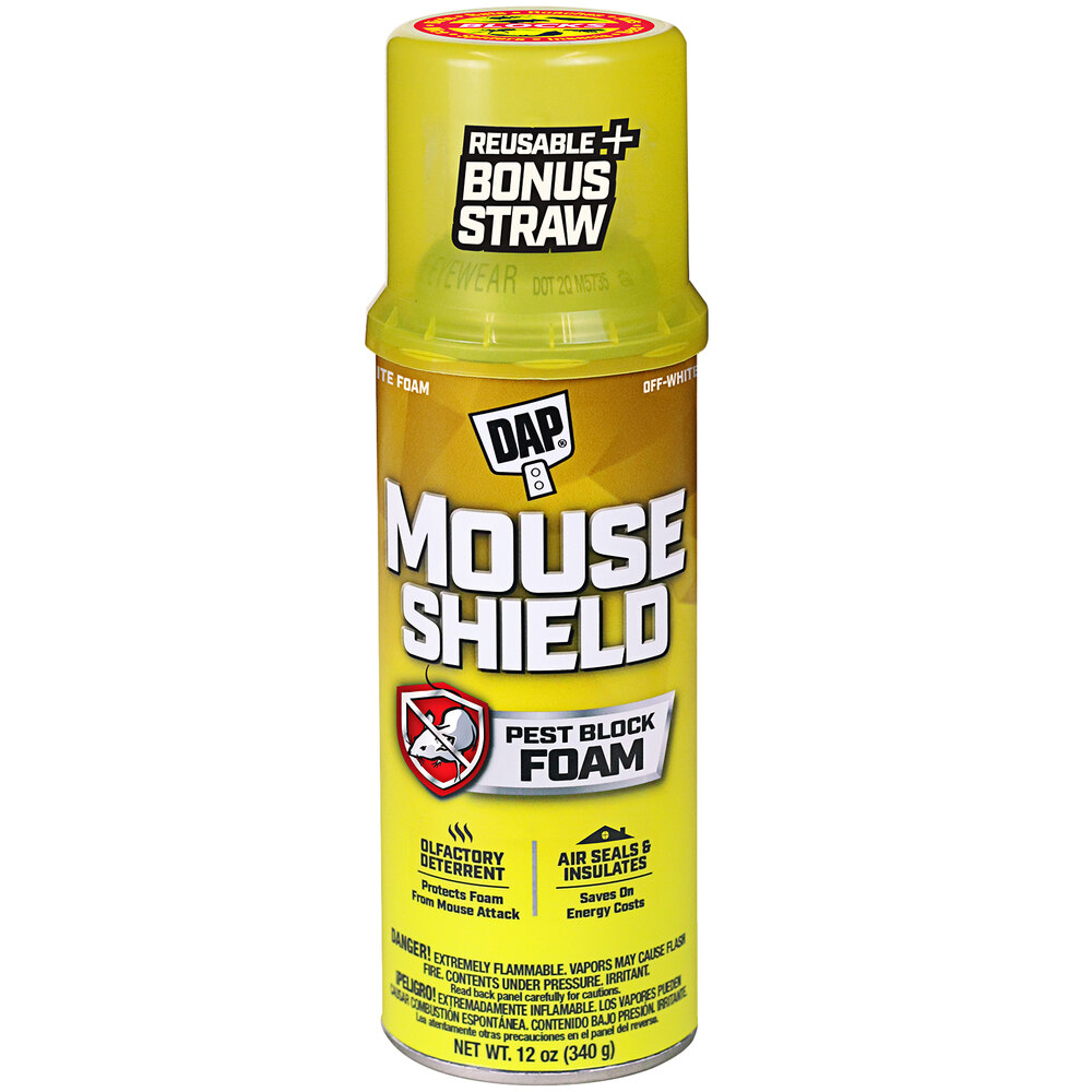 DAP Touch 'n Foam 12 oz. Mouse Shield Foam Sealant and Blocker Cream ...