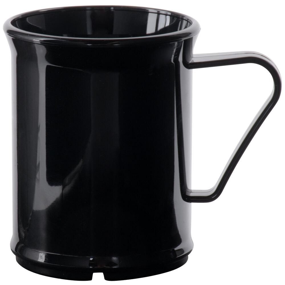 Cambro 96CW110 Camwear® 9.6 oz. Black Customizable Polycarbonate Mug ...