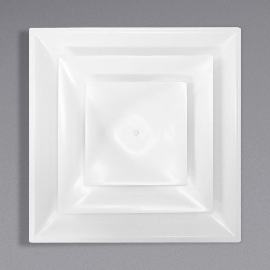 American Louver Company Stratus White Fire Rated Cone Diffuser with 14 ...