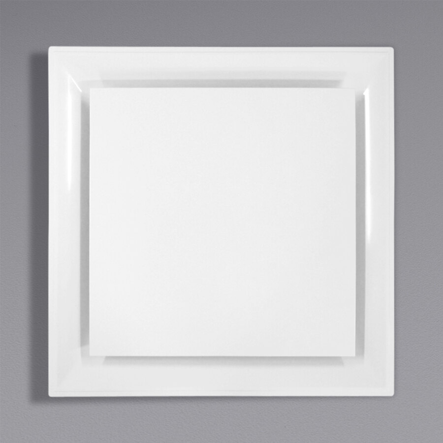 American Louver Company Stratus White Plaque Diffuser with 12" Neck STR ...