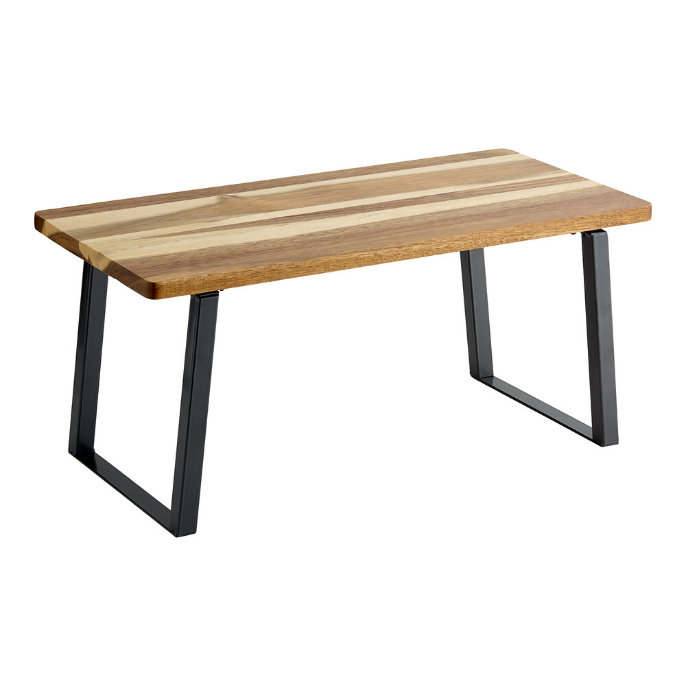 GET Heights 19 11/16" x 9 13/16" x 9" Wood Riser with Foldable Legs
