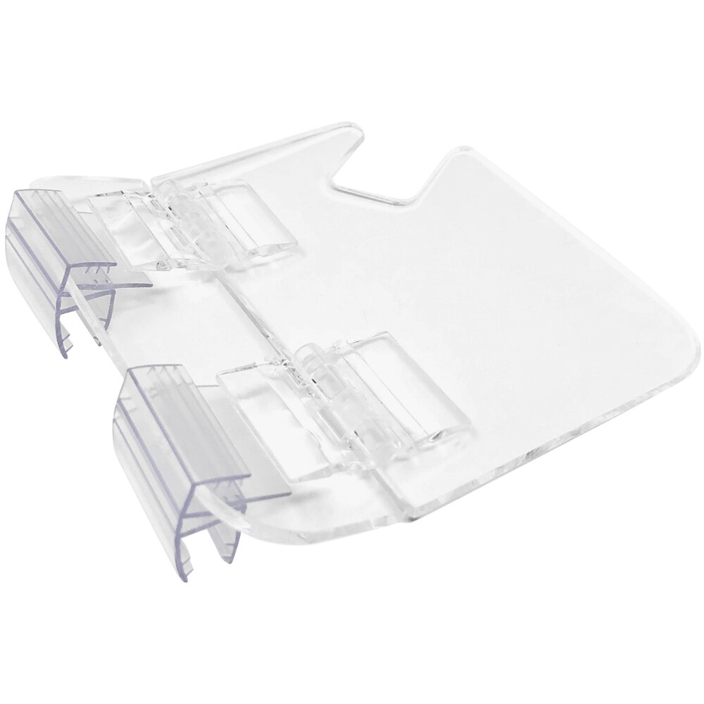 GET CO-44-CL 4" Acrylic Hinged Square Lid with Notch for GL-444 and WB ...