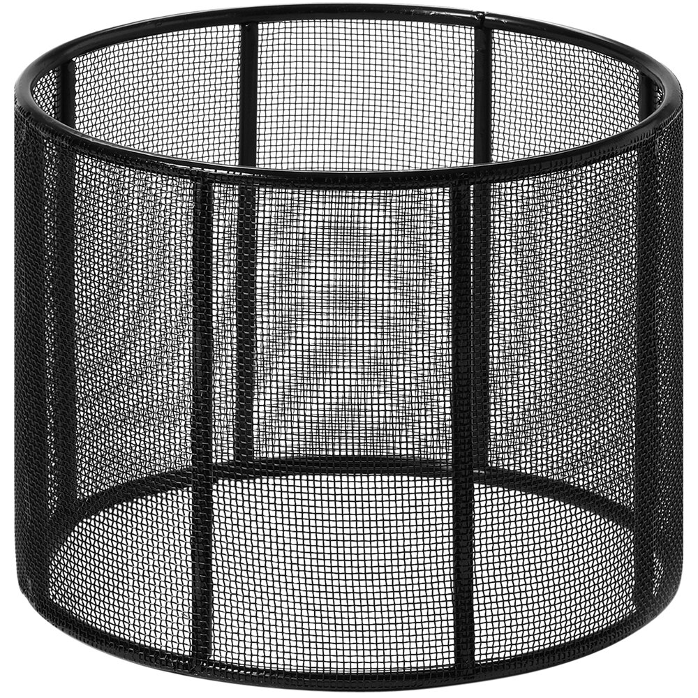 GET 7 1/2" x 6" Black Round Mesh Fence Riser