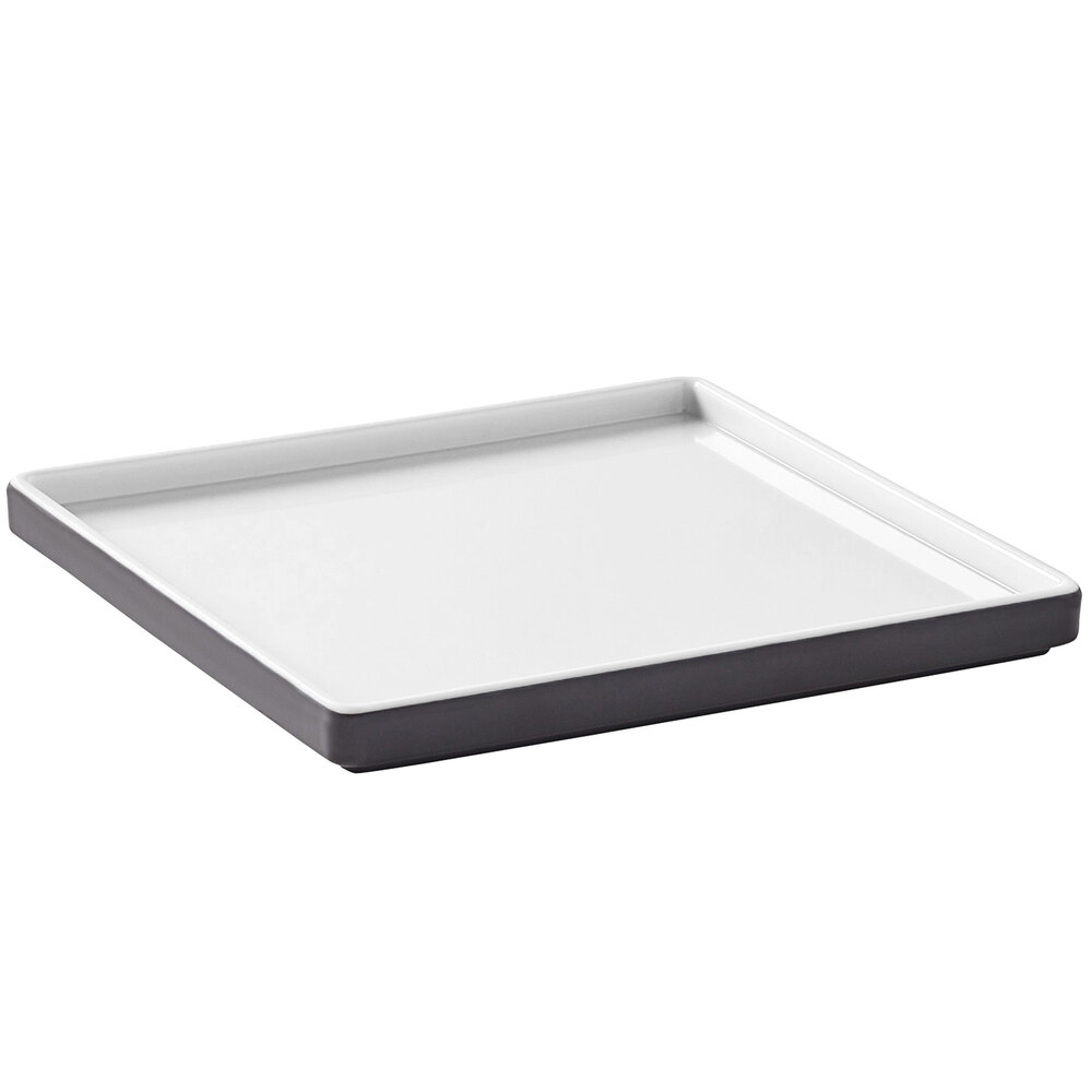 American Metalcraft Unity 6" Square Melamine Graphite Plate