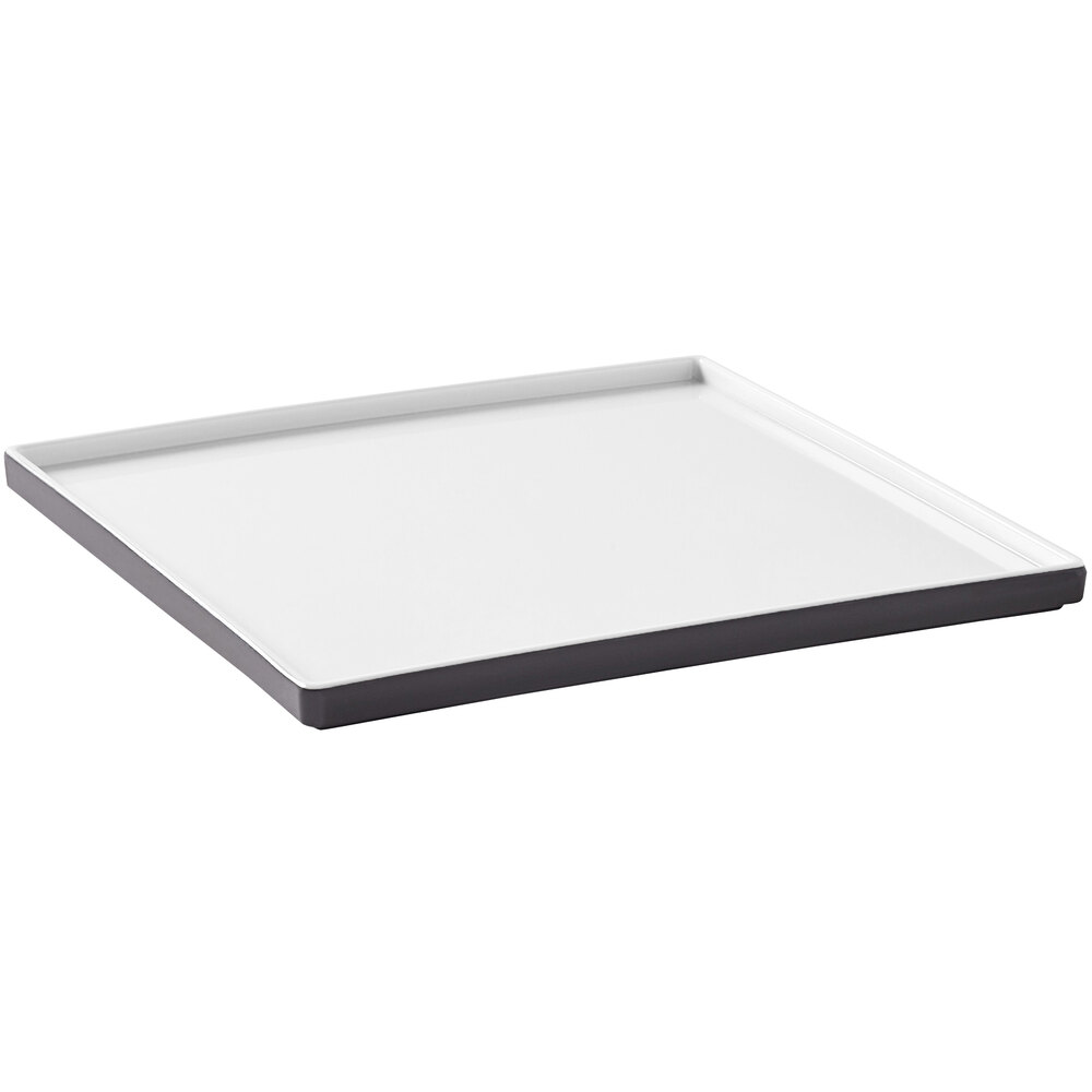 American Metalcraft Unity 9" Square Melamine Graphite Plate