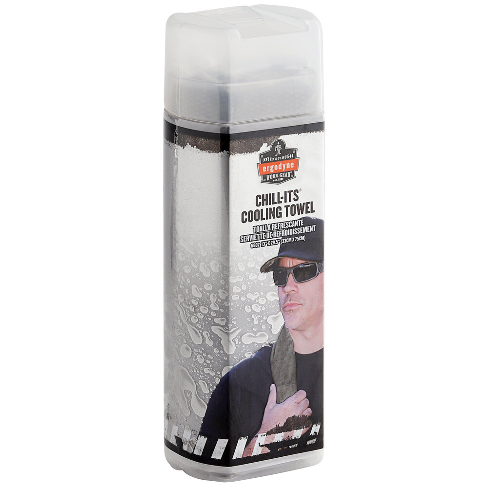 Ergodyne Chill-Its 6602 Gray Evaporative Cooling Towel 12438
