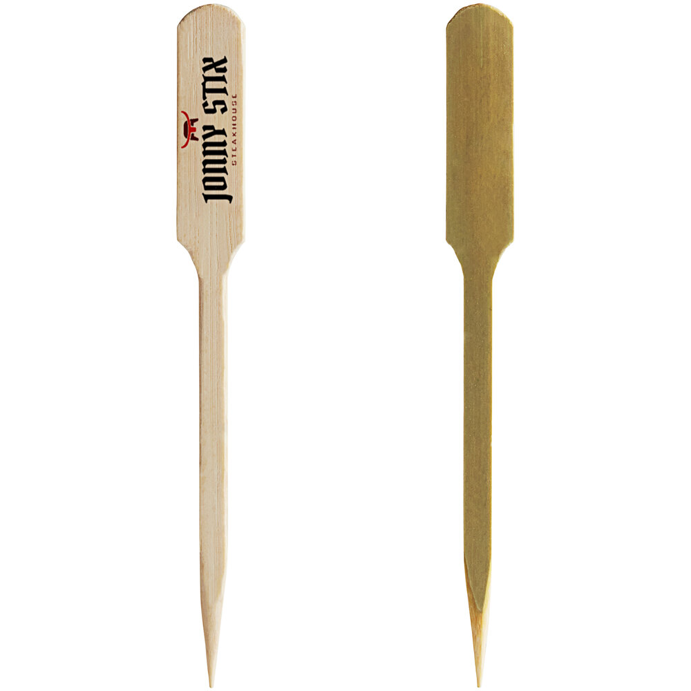 Customizable Paddle Pick / Food Marker 3 1/2"