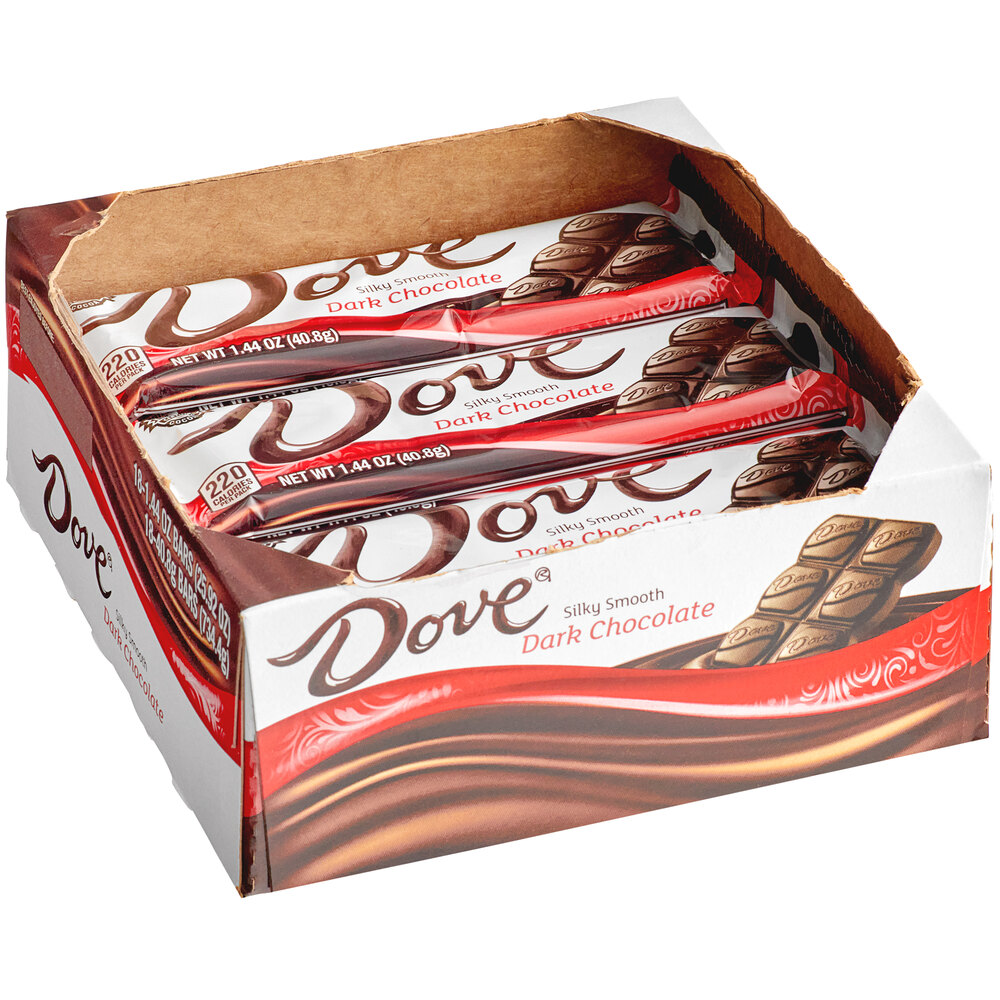 DOVE® Dark Chocolate Bar 1.44 oz. - 18/Box