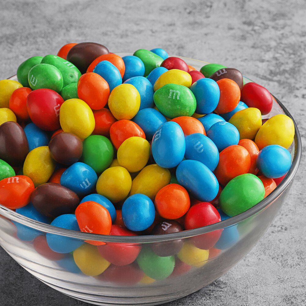 M&M's® Peanut Milk Chocolate Candies Whole Topping - 25 lb.