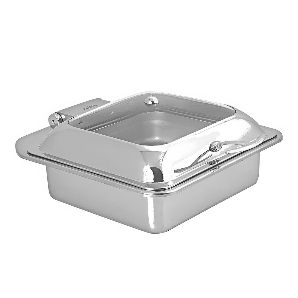 Spring USA Reflection 2/3 Size Square Stainless Steel Induction Chafer ...