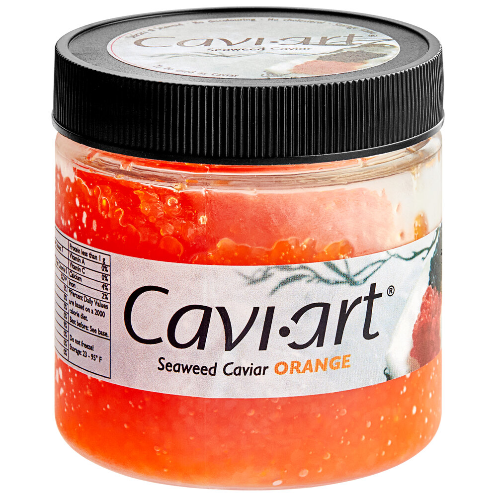 Cavi-Art Vegan Orange Caviar 3.5 oz.