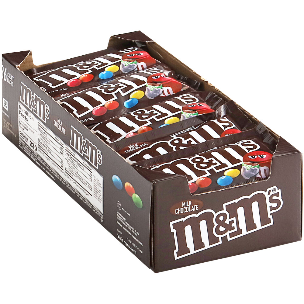 M&M's® Milk Chocolate Candies Pouch 1.69 oz. - 36/Box