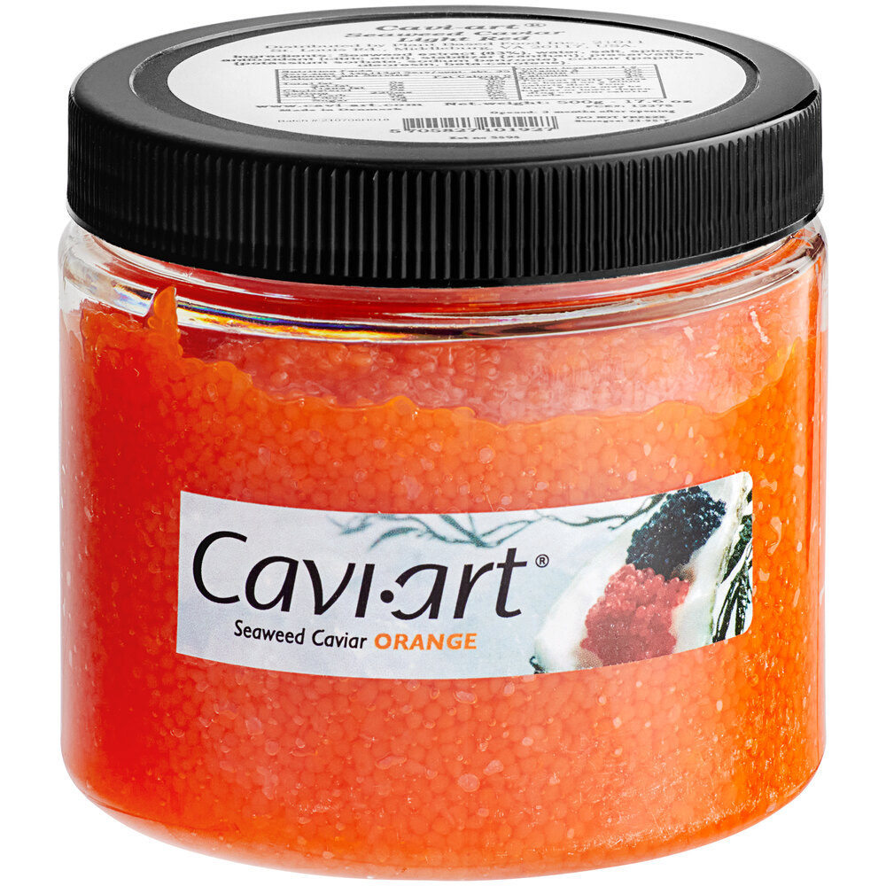 Cavi-Art Vegan Orange Caviar 17.6 oz. - 4/Case