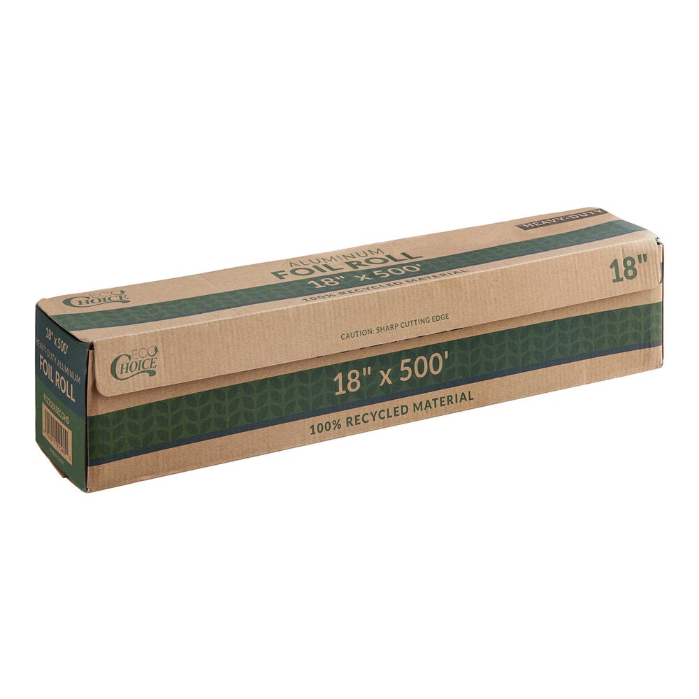 EcoChoice Heavy-Duty Recycled Aluminum Foil - 18" x 500'