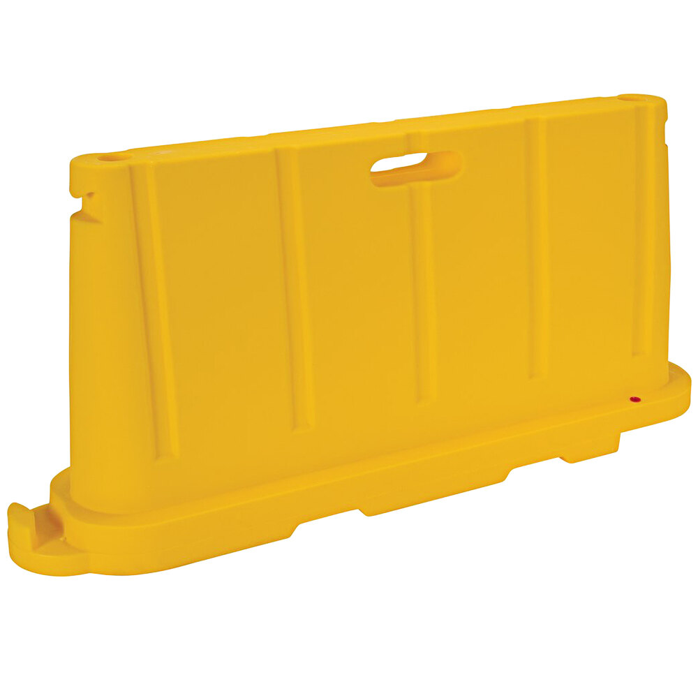Vestil 76 9/16" x 16" x 36" Yellow Polyethylene Stackable Barricade BCD ...