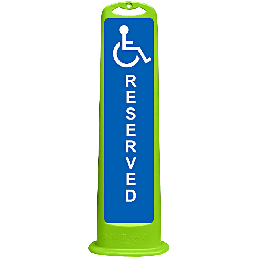 Cortina Trailblazer XL 45" Lime "Reserved for Handicap" Hi-Intensity ...