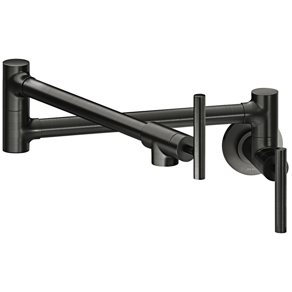 Zurn Elkay LKAV4091BK Avado Black Stainless Steel Wall-Mounted Pot and ...