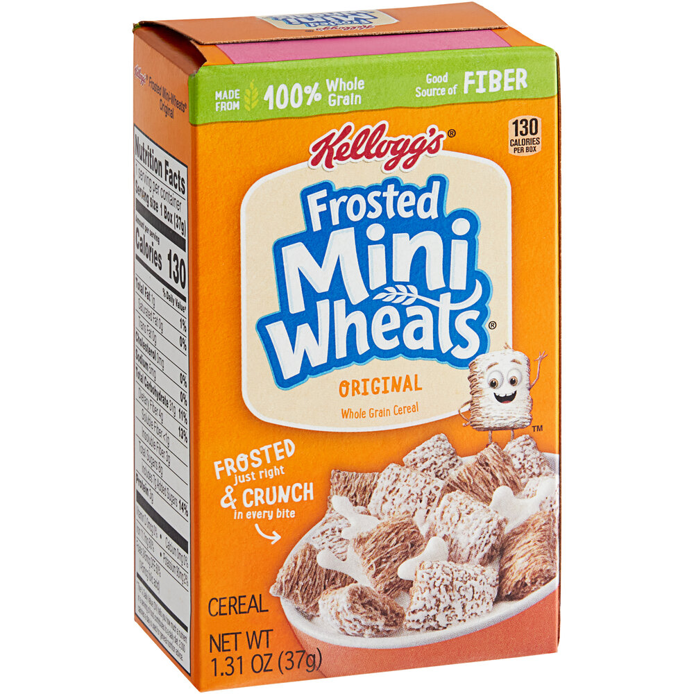 Kellogg's Frosted Mini-Wheats Cereal Single-Serve Box 1.31 oz. - 70/Case