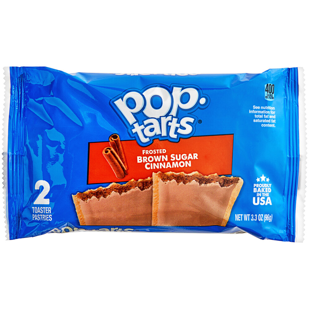 Pop-Tarts Frosted Brown Sugar Cinnamon Toaster Pastry 2-Pack - 72/Case