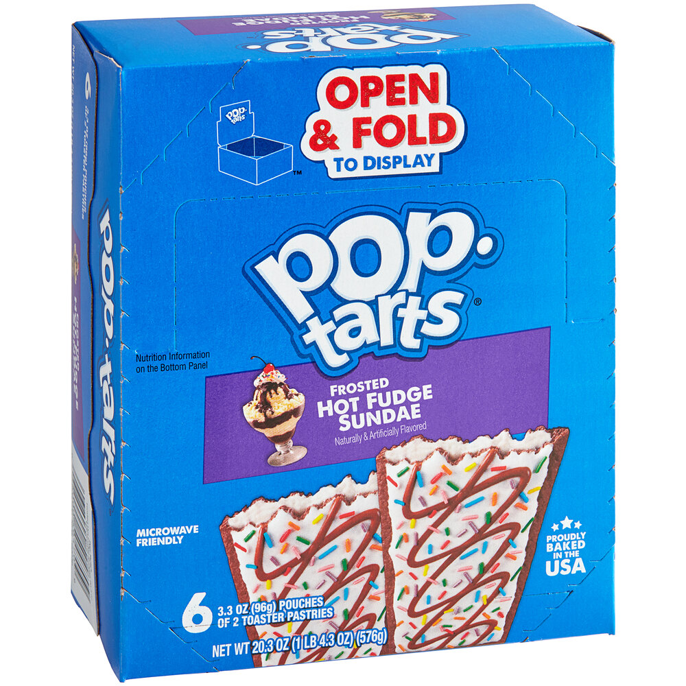 Pop-Tarts Frosted Hot Fudge Sundae Toaster Pastry 2-Pack - 72/Case