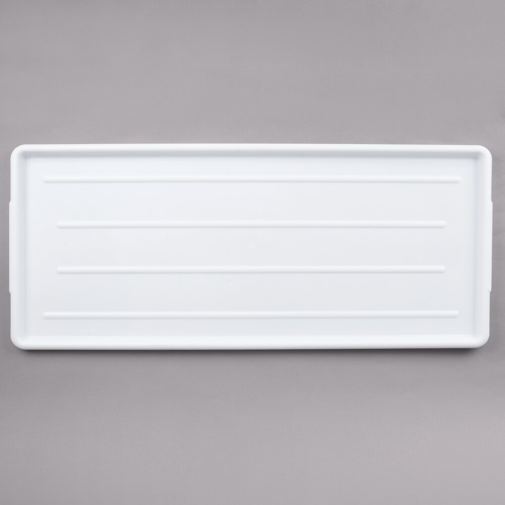 Winholt Sani-Platter 12" x 30" x 3/4" White Polystyrene Display Tray ...