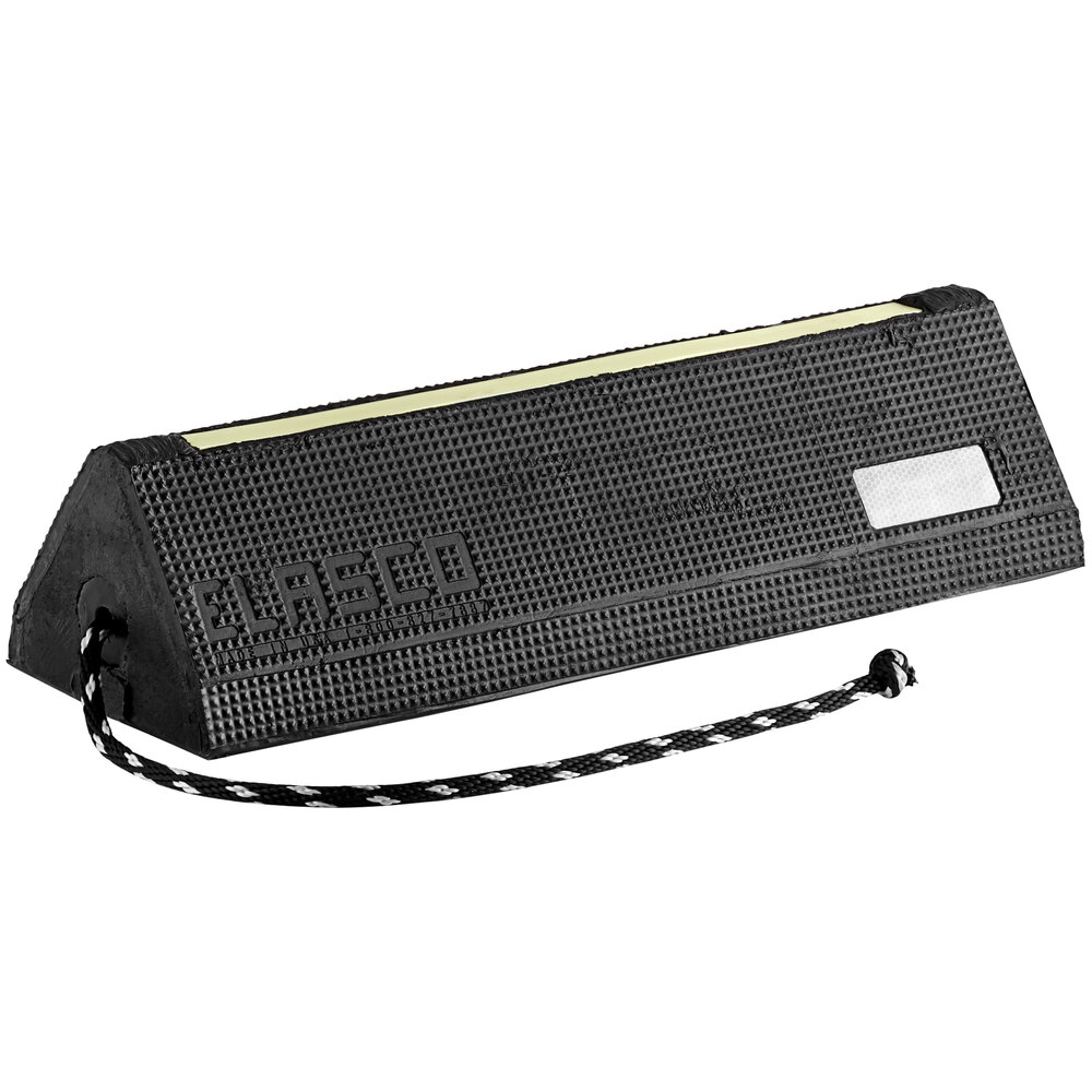 Cortina 23 1/2" x 8" x 6" Black Aircraft Chock With Glow Strip and ...