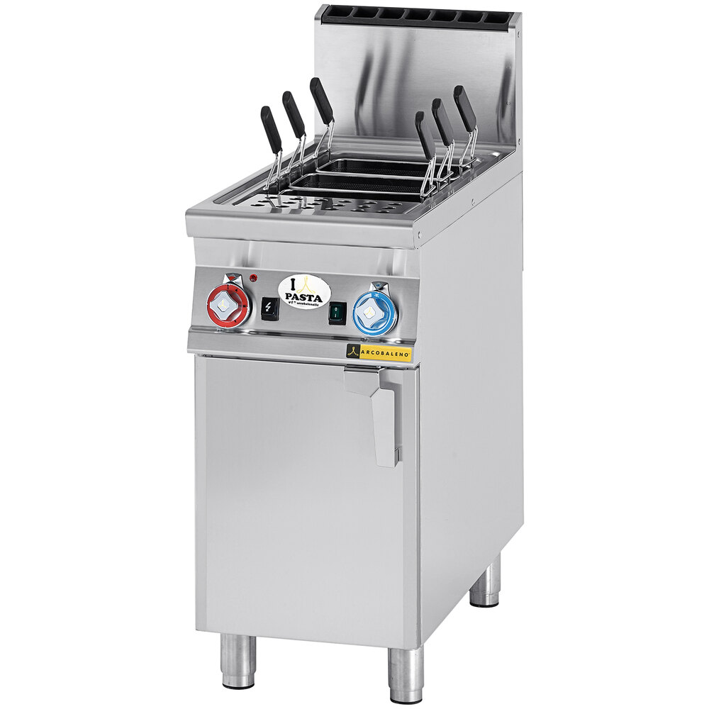 Arcobaleno APCG35H Rina 11 Gallon Natural Gas Pasta Cooker - 80,000 BTU