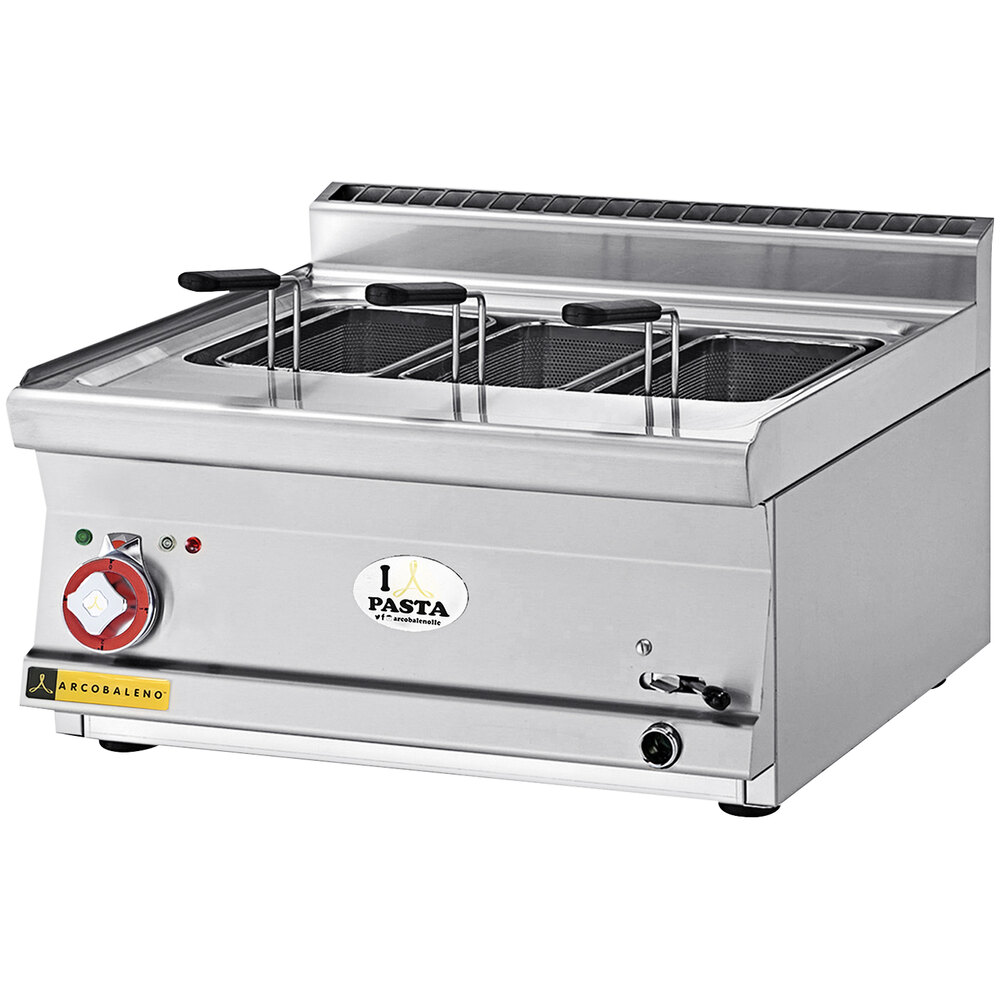 Arcobaleno APCT2424 Maya 6.5 Gallon Electric Countertop Pasta Cooker ...