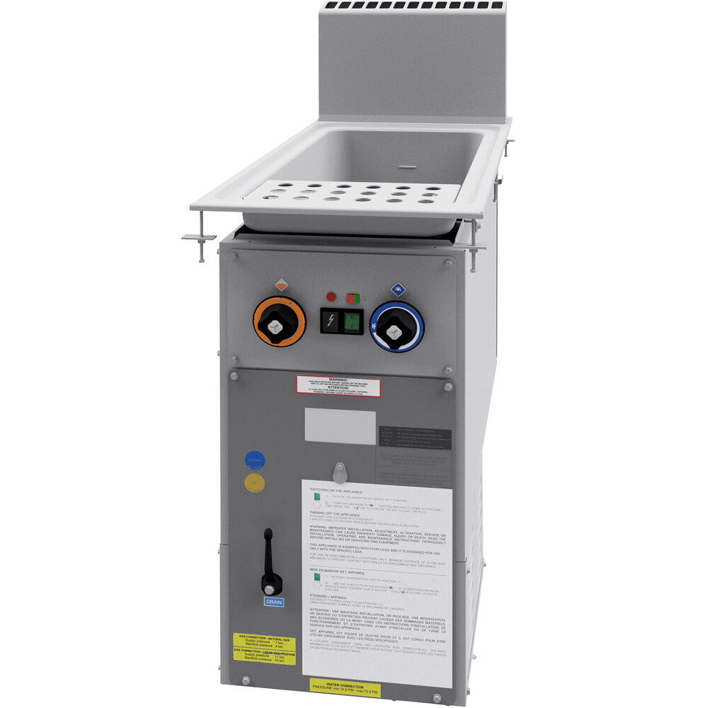 Arcobaleno ADGH35 Amara 11 Gallon Natural Gas Drop-In Pasta Cooker ...