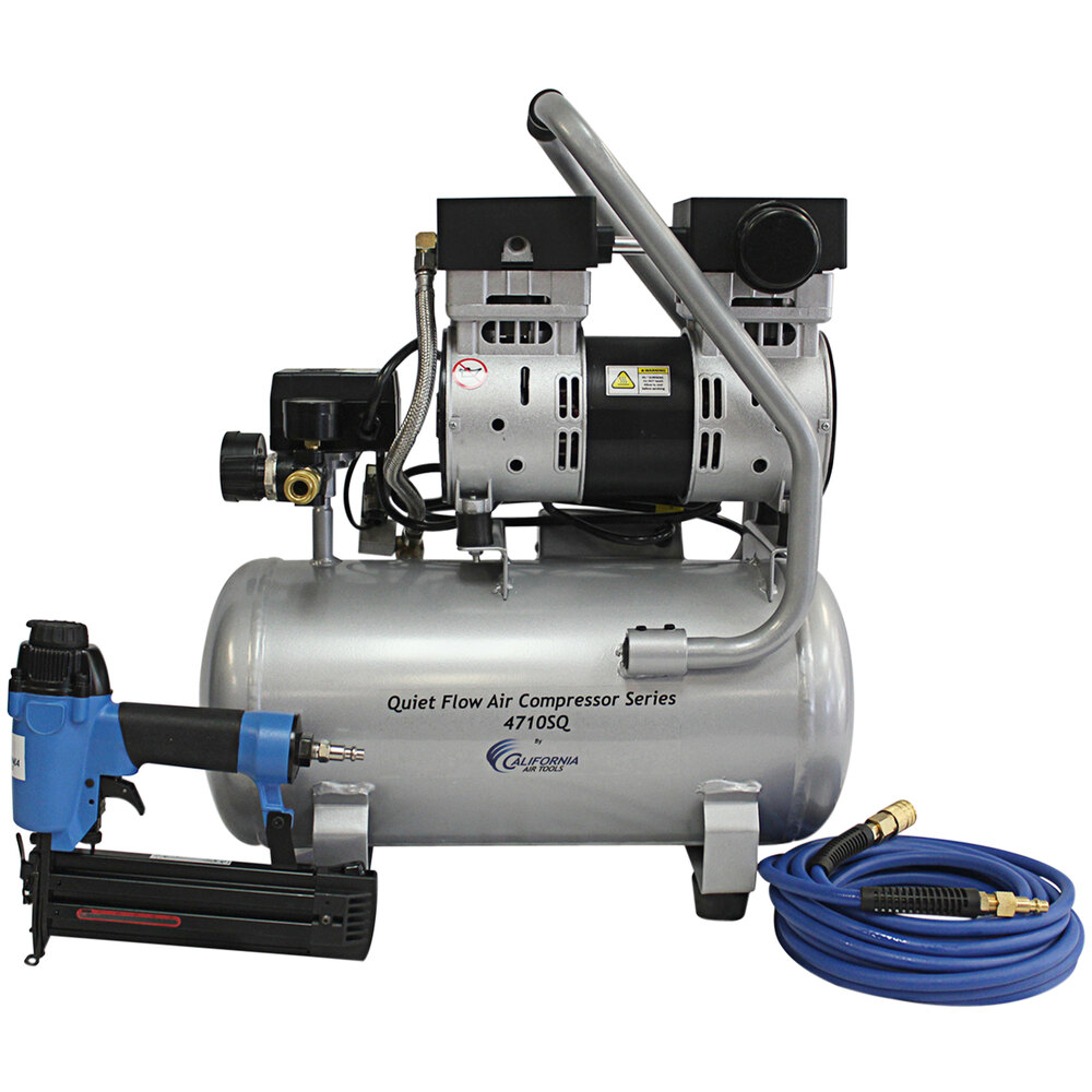 California Air Tools Quiet Flow Oil-Free 4.7 Gallon Steel Tank Air ...