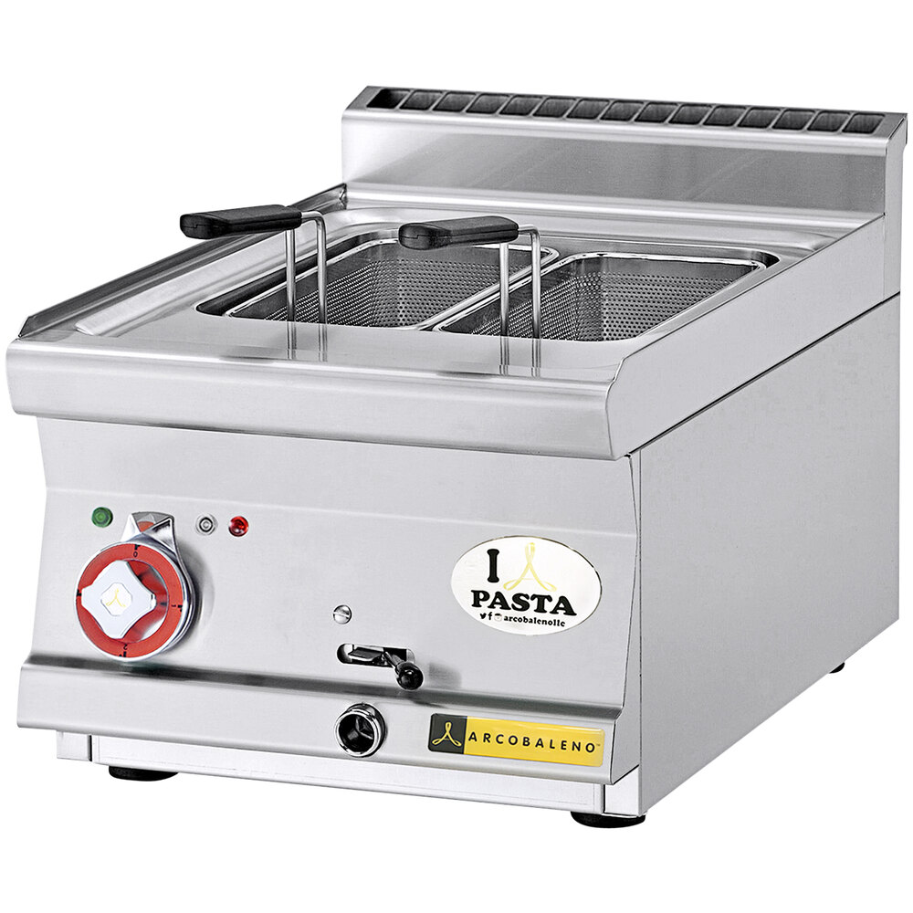 Arcobaleno APCT25 Elena 4.5 Gallon Electric Countertop Pasta Cooker ...