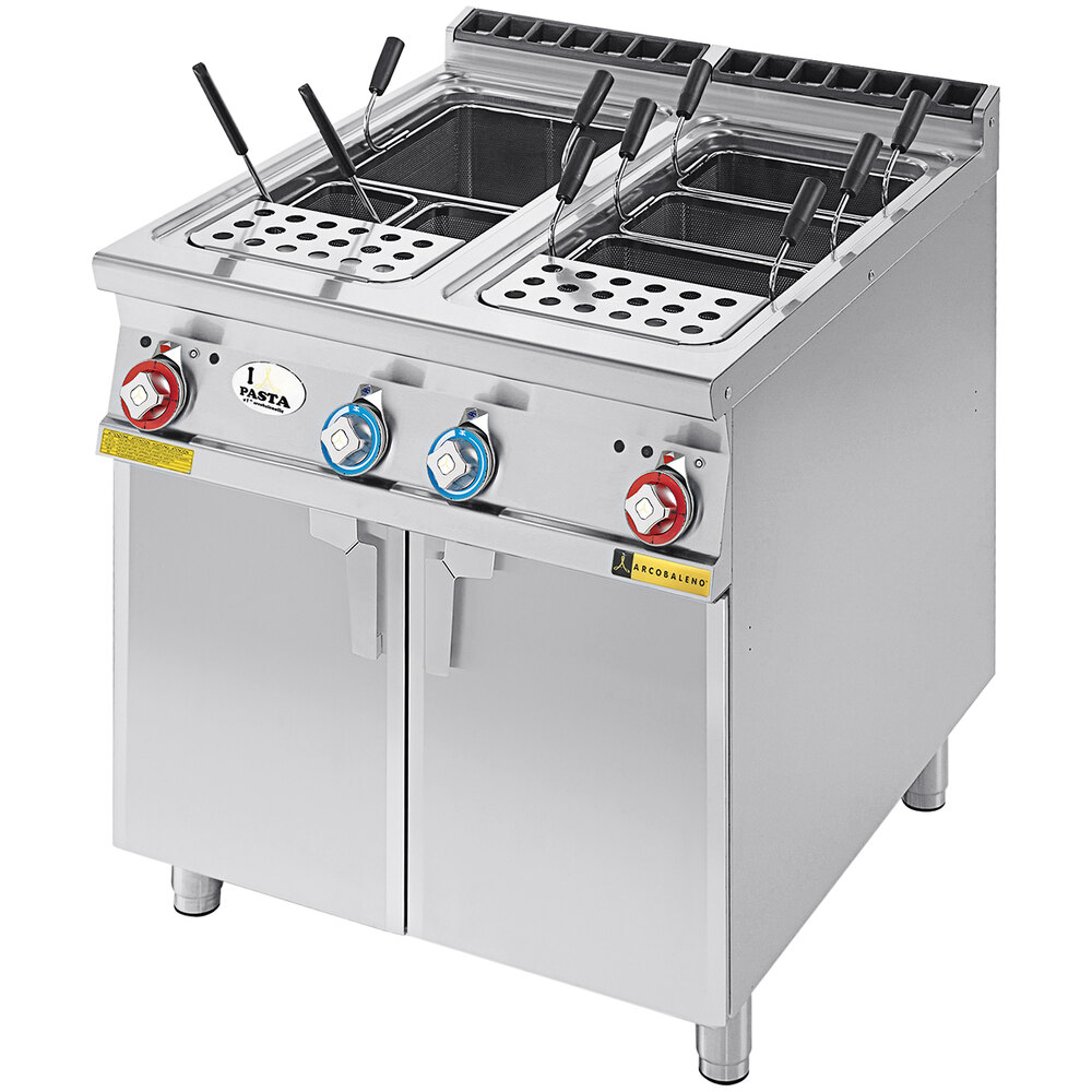 Arcobaleno APCE35D Elettra 22 Gallon Electric Two Section Pasta Cooker ...