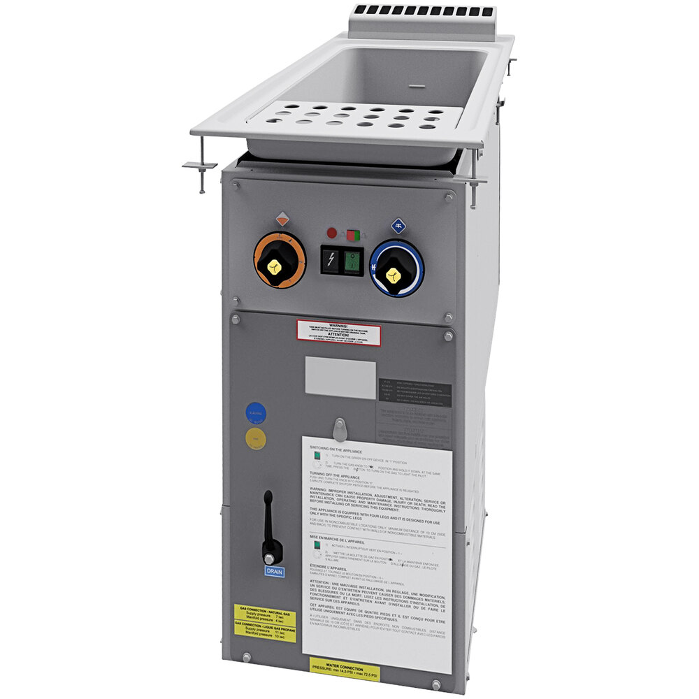 Arcobaleno AGD35 Mira 11 Gallon Natural Gas Drop-In Pasta Cooker ...