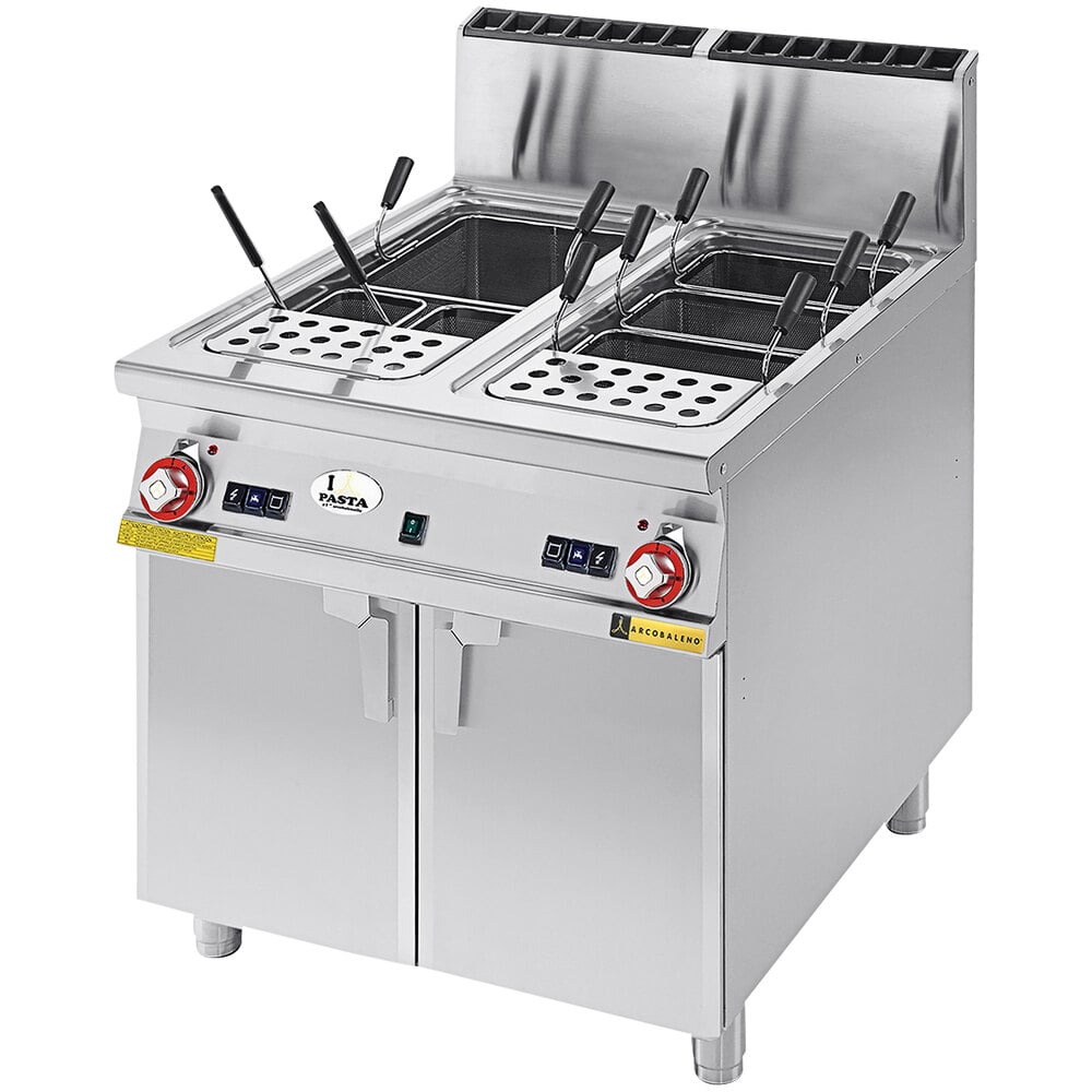 Arcobaleno AGDHA35 AnnA 22 Gallon Natural Gas Two Section Pasta Cooker ...