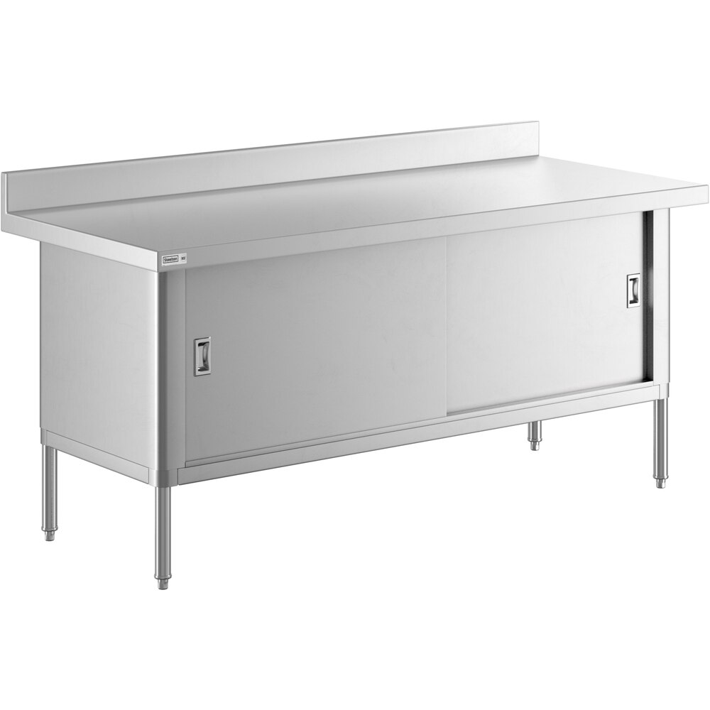 Steelton 30" x 72" 16 Gauge Type 430 Stainless Steel Enclosed Base ...